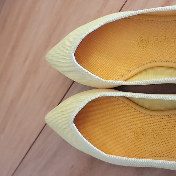 Rothy's | Shoes | Rothys Yellow Pointed Toe Flats | Poshmark